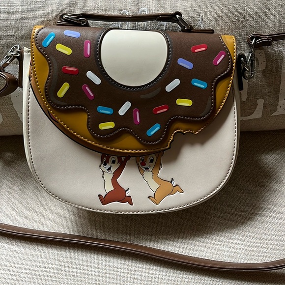 Loungefly | Bags | Omg Loungefly Disney Chip N Dale Donut Crossbody 2 ...